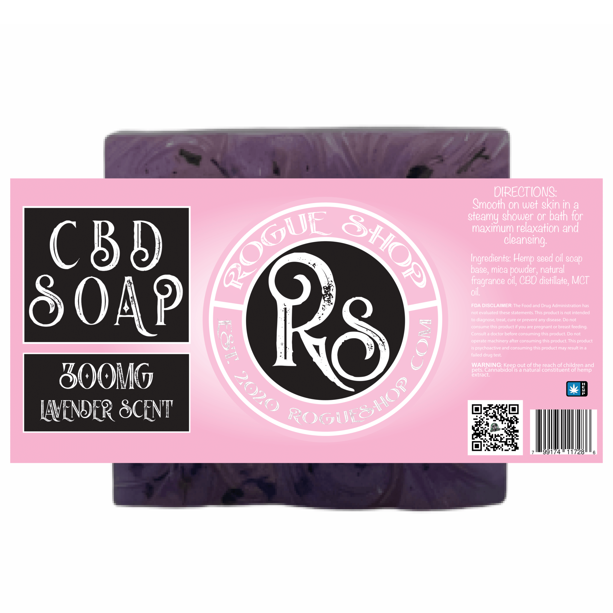CBD Soap Bar | Lavender | Anti-Oxidant effects | Rogue Shop